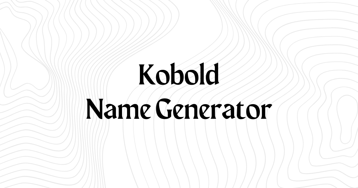 AI Kobold Name Generator