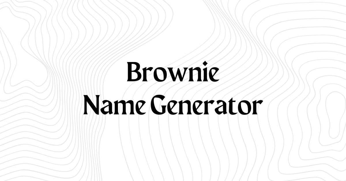 AI Brownie Name Generator