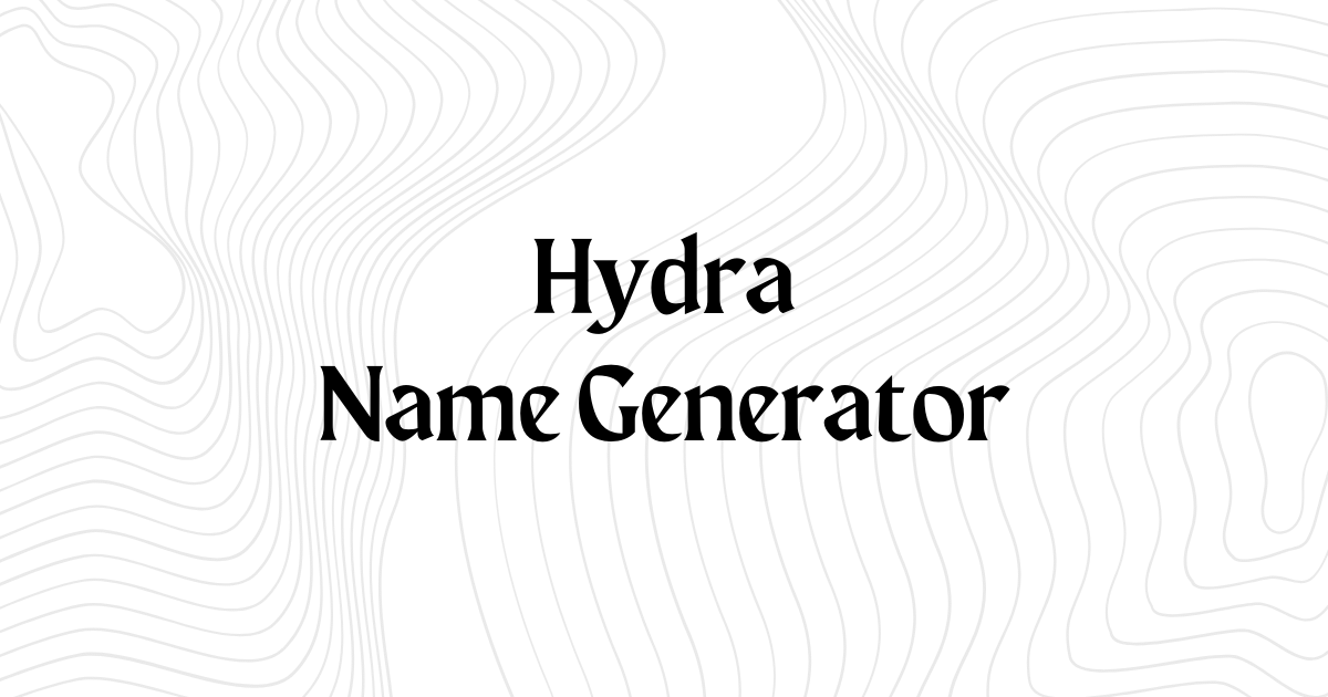 AI Hydra Name Generator